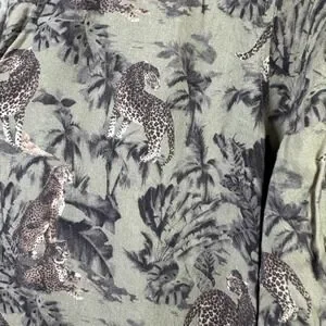 L'AGENCE | Tops | Lagence Leopard Jungle Print Viscose Button Down ...